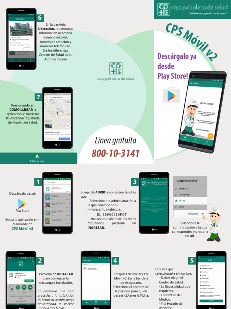 Triptico App CPS PDF | PDF | Google Play | Aplicación movil