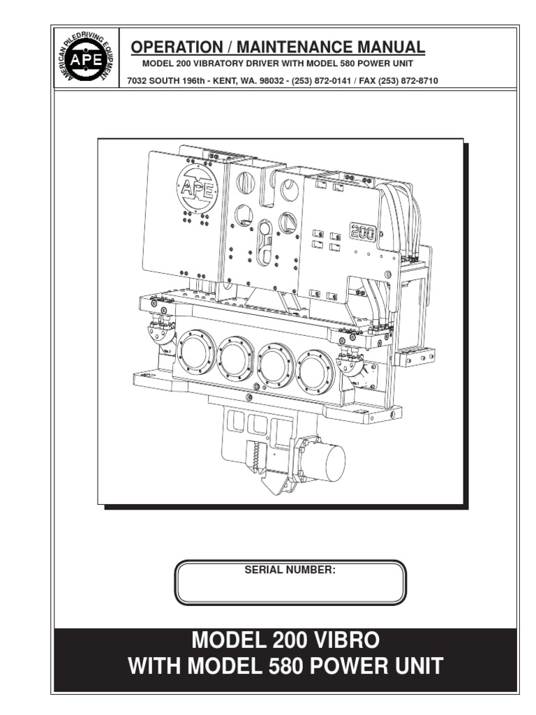 Ape Vibro 200 580 20100608 PDF | PDF | Deep Foundation | Transmission ...