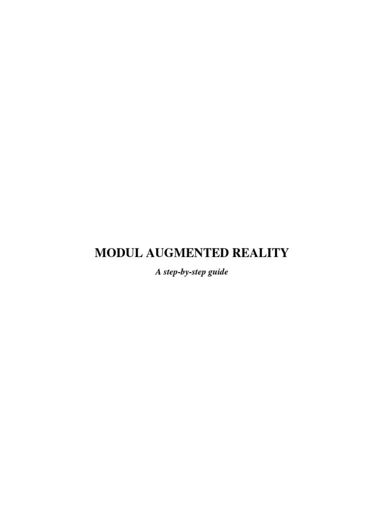 Modul Augmented Reality | PDF