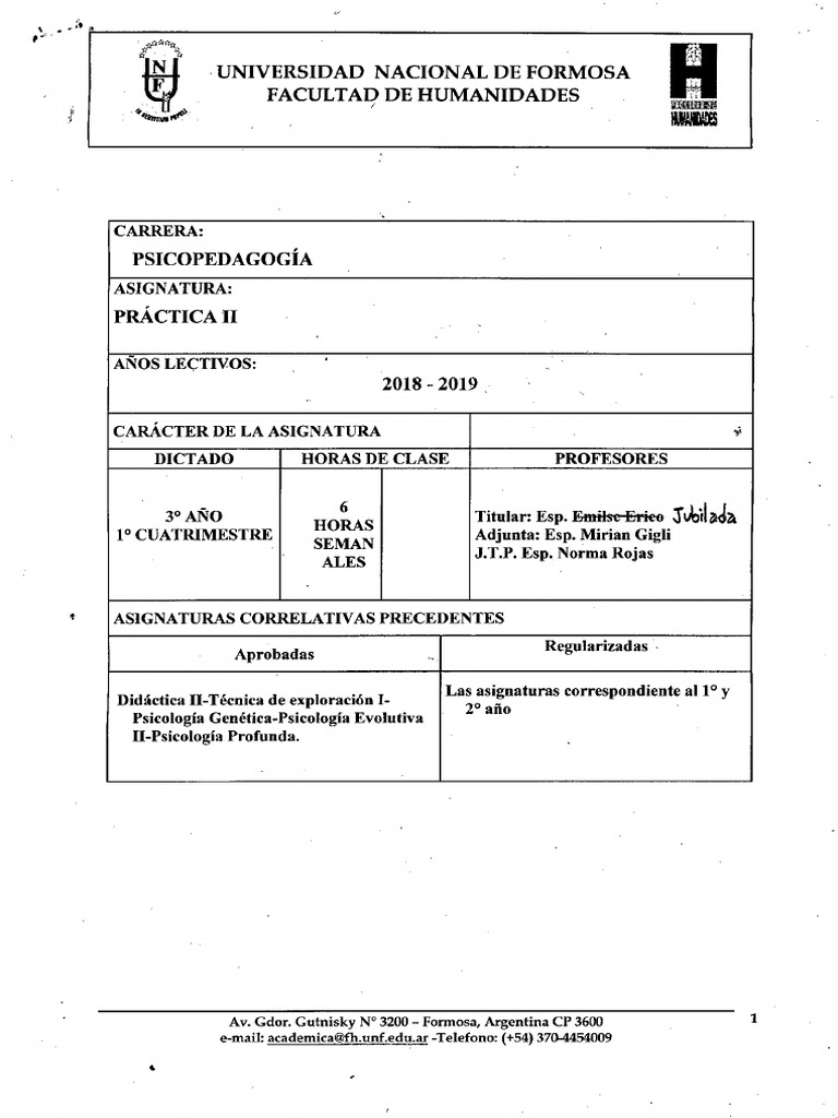 Programa Practica II | PDF | Evaluación | Aprendizaje
