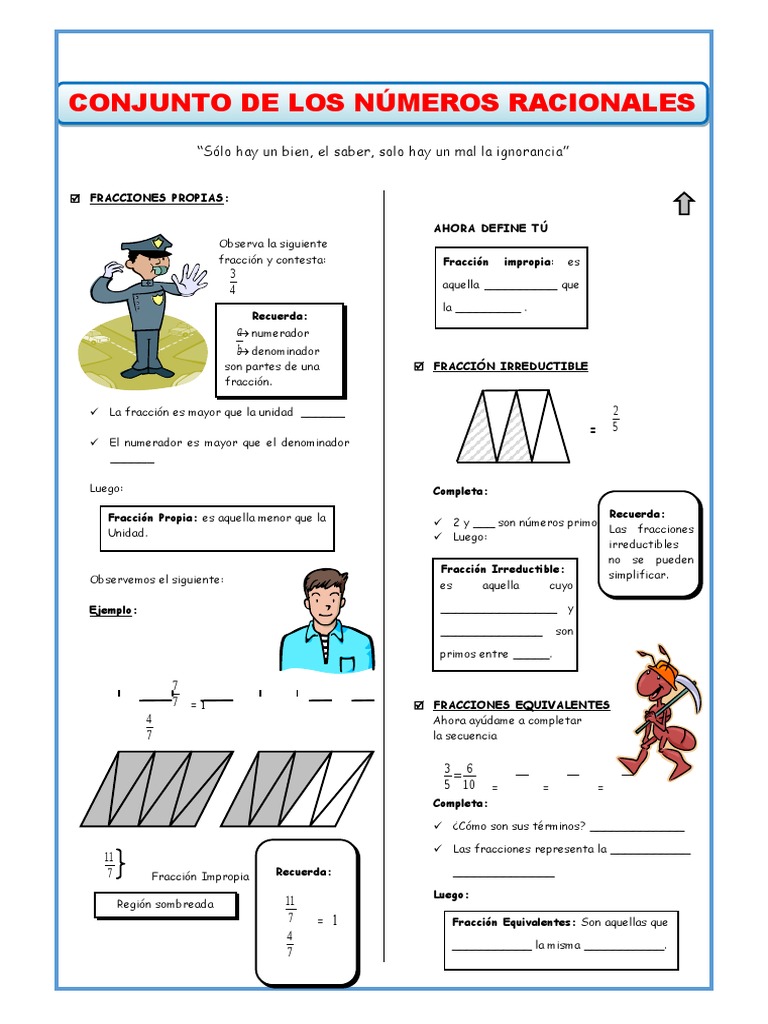 Conjunto de Los Números Racionales | PDF | Fracción (Matemáticas) | Álgebra