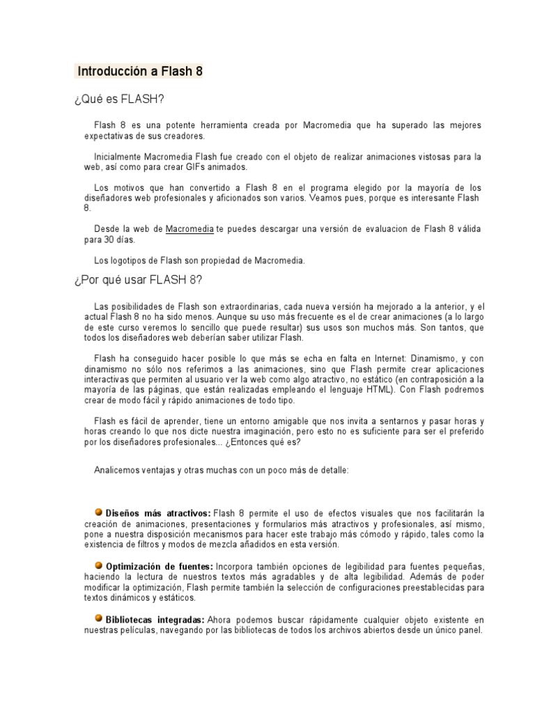 Flash8 Conceptos1 | PDF | Adobe Flash | Herramientas