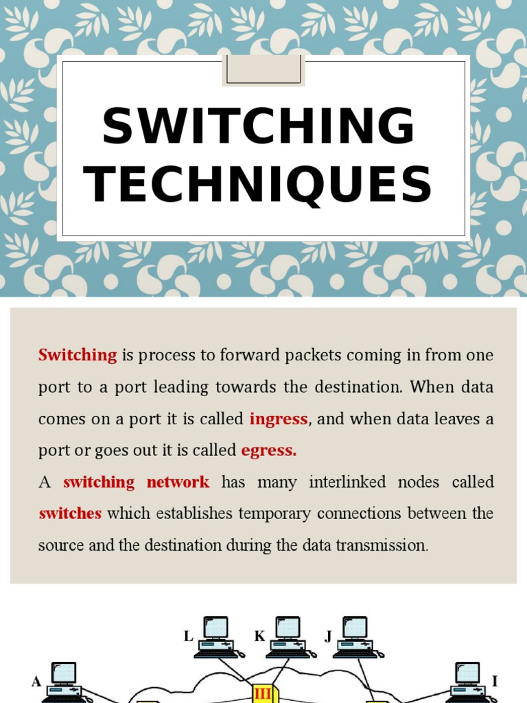 Switching Techniques | PDF | Packet Switching | Computer Network