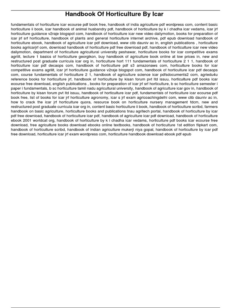 Horti Books PDF | PDF | Horticulture | Agriculture