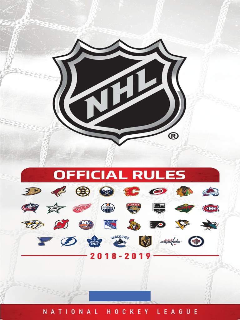 2018 2019 NHL Rulebook PDF | PDF | Ice Hockey | Variations Of Hockey