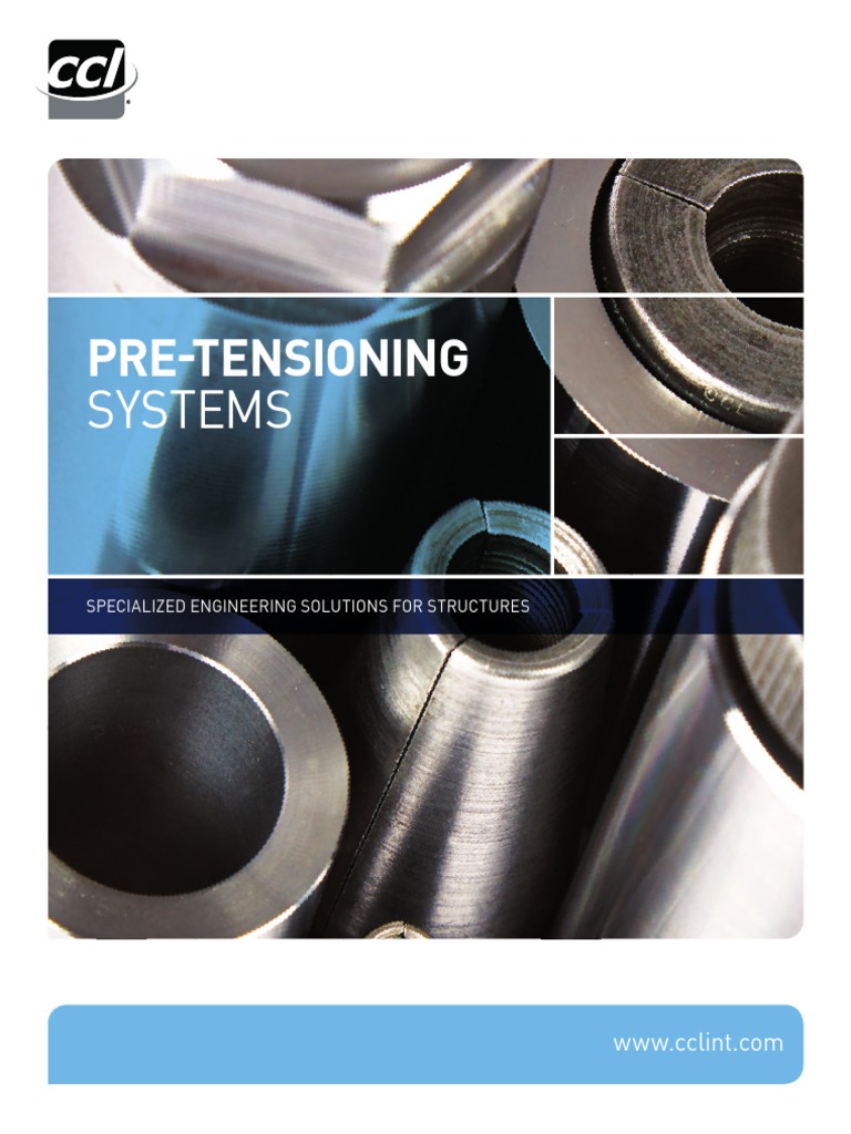 CCL Pre-Tensioning Systems Guide | PDF | Pump | Wire