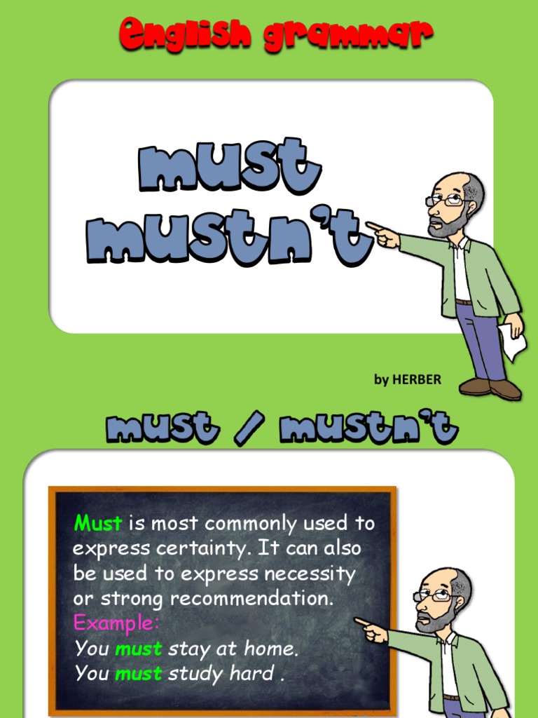 Must and Mustn't Usage Examples | PDF