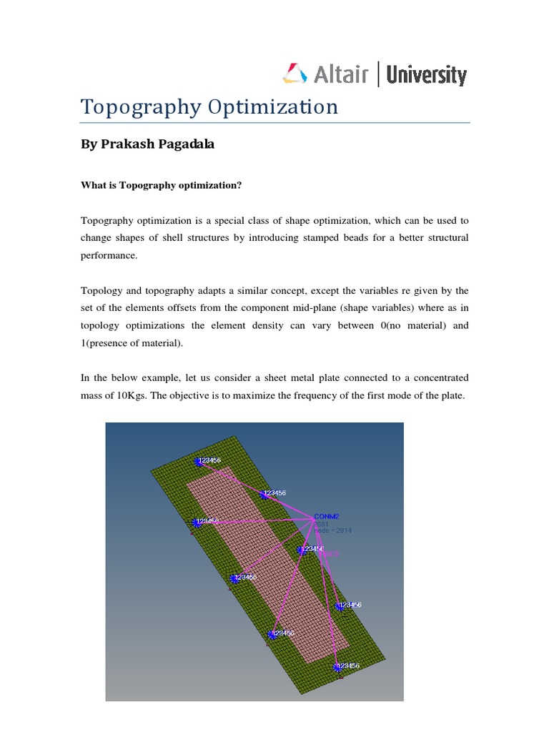 Topography Optimization Techniques | PDF | Topography | Mathematical ...