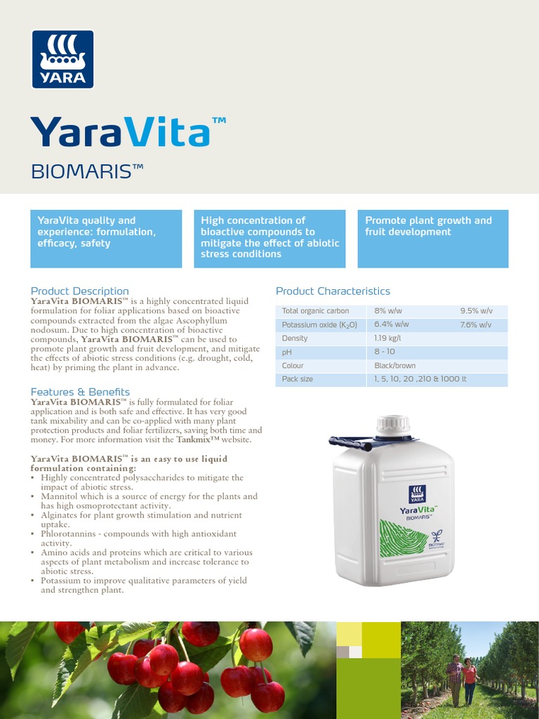 Boost Crop Yields with YaraVita BIOMARISTM | PDF | Plants | Vegetables