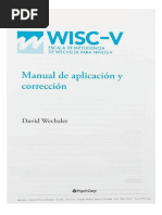WISC-V Manual Técnico y de Interpretación | PDF