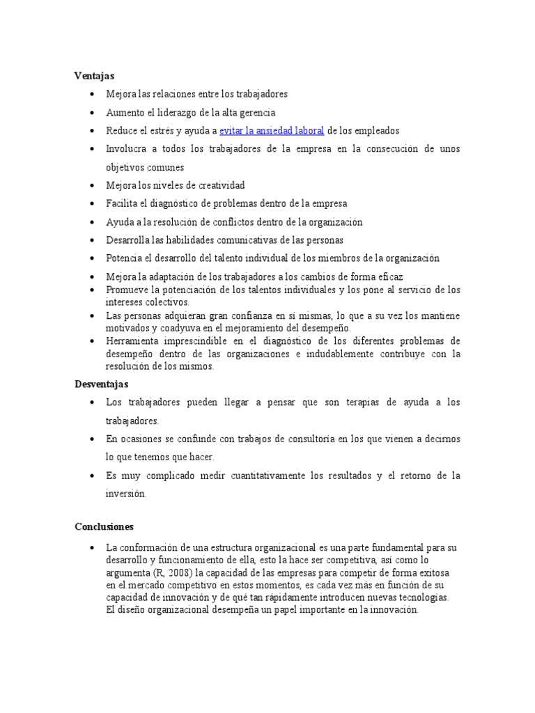 Ventajas y desventajas del coaching empresarial | PDF | Economias ...