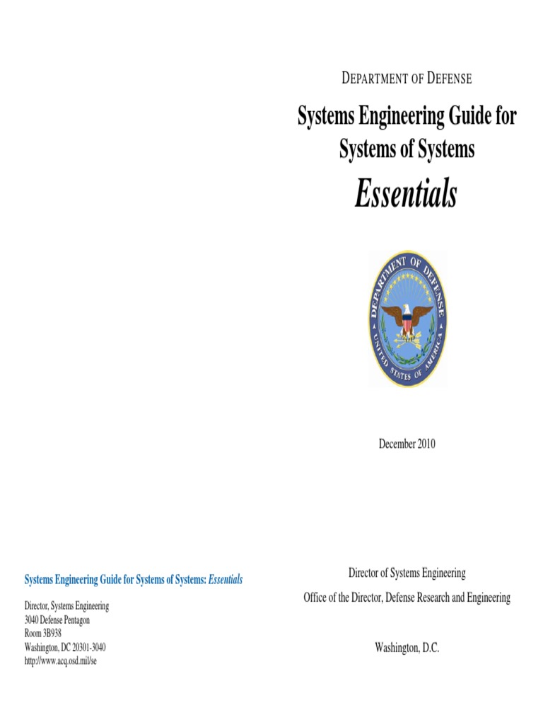 Systems Engineering Guide For Systems of Systems-2 | PDF | System | Systems Engineering
