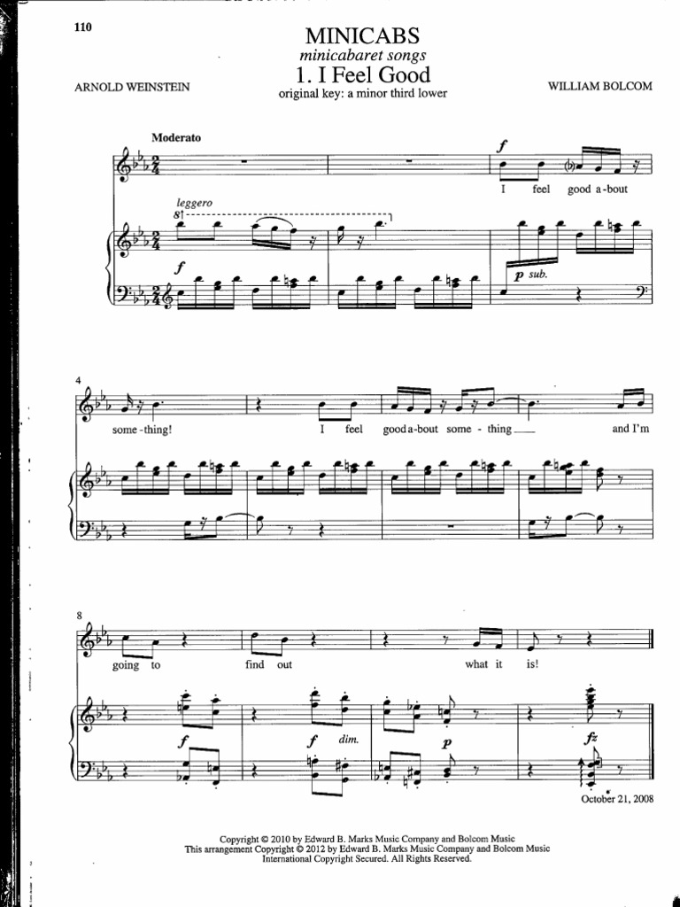 Minicabs William Bolcom | PDF