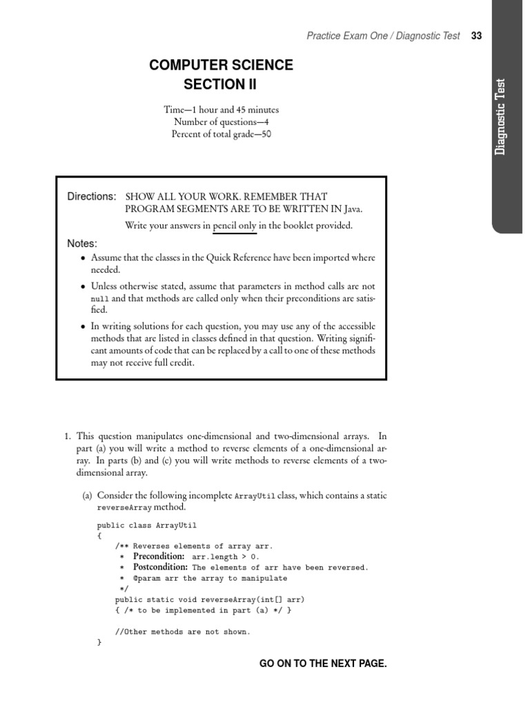 AP Comp Sci A Practice FRQ 1 | PDF | Integer (Computer Science ...