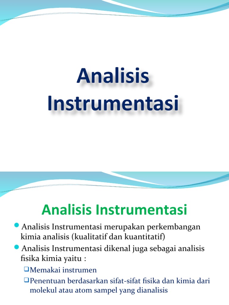 Analisis Instrumentasi | PDF
