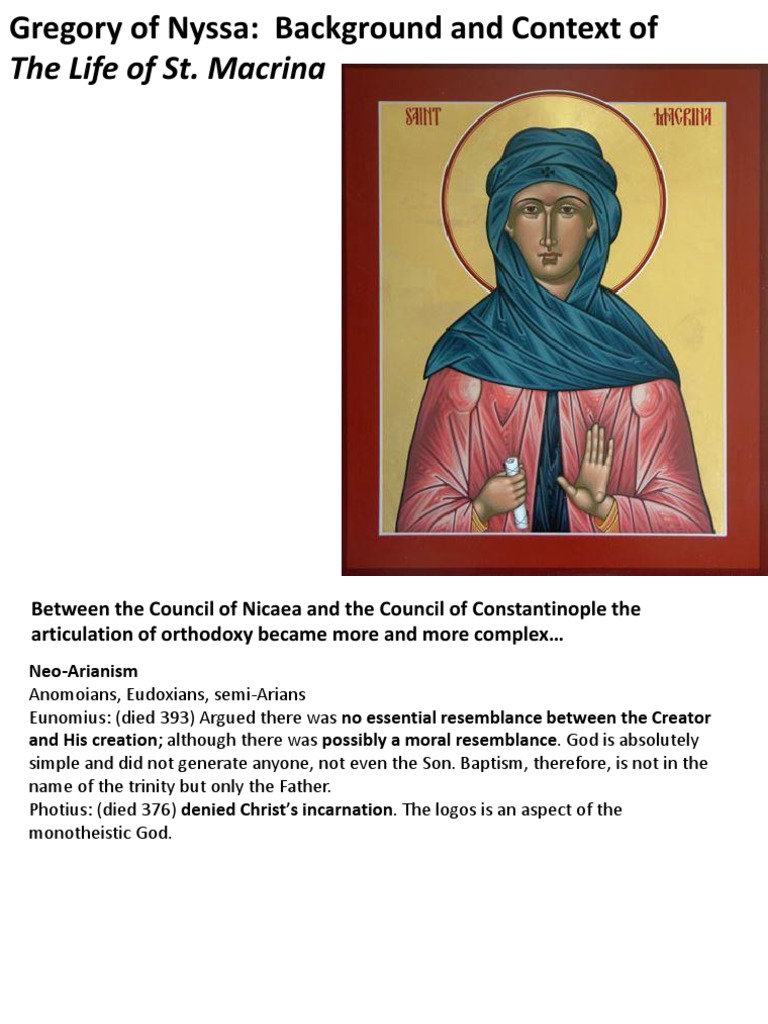 The Life of St. Macrina | PDF | Religious Belief And Doctrine | Theology