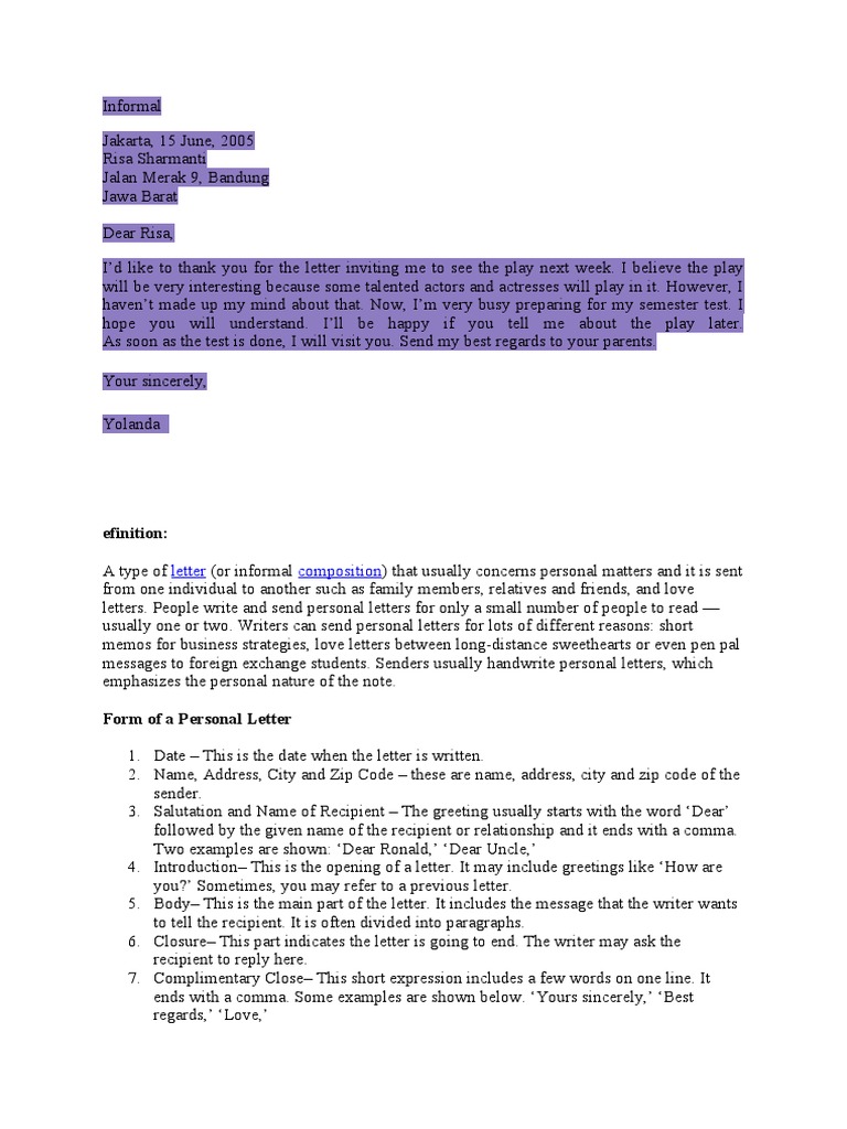 Efinition:: Letter Composition | PDF | Writing | Communication