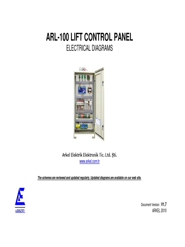 ARKEL ARL-100 Lift Control Wiring | PDF | Switch | Relay
