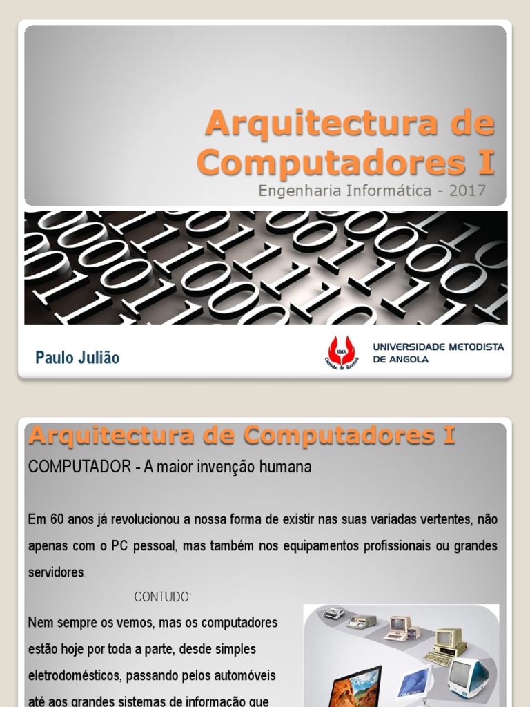 Arquitectura de Computadores I - 1 | PDF | Unidade central de processamento | Arquitetura de ...