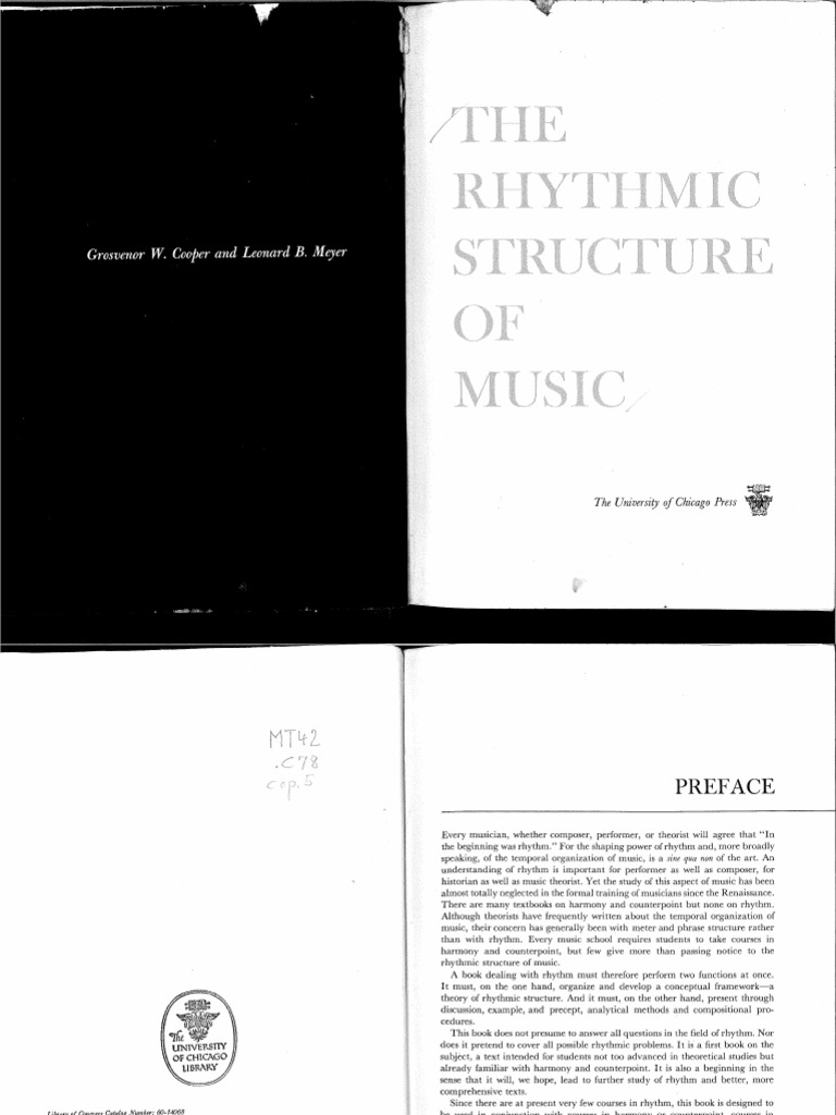 Cooper, G. - The Rhythmic Structure of Music | PDF | Rhythm | Rhythm ...