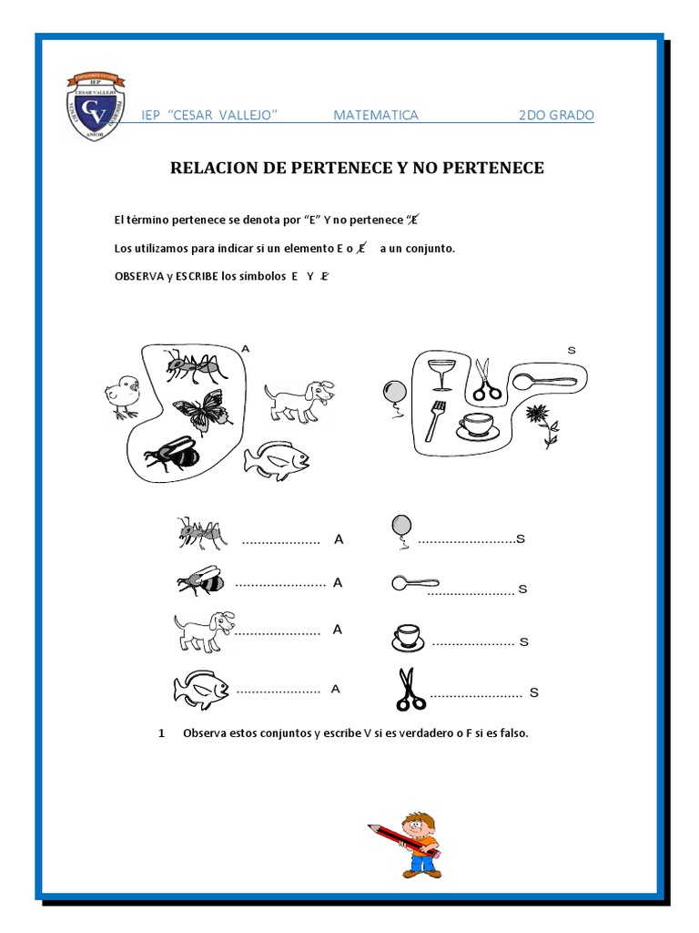 Pertenece y No Pertenece | PDF