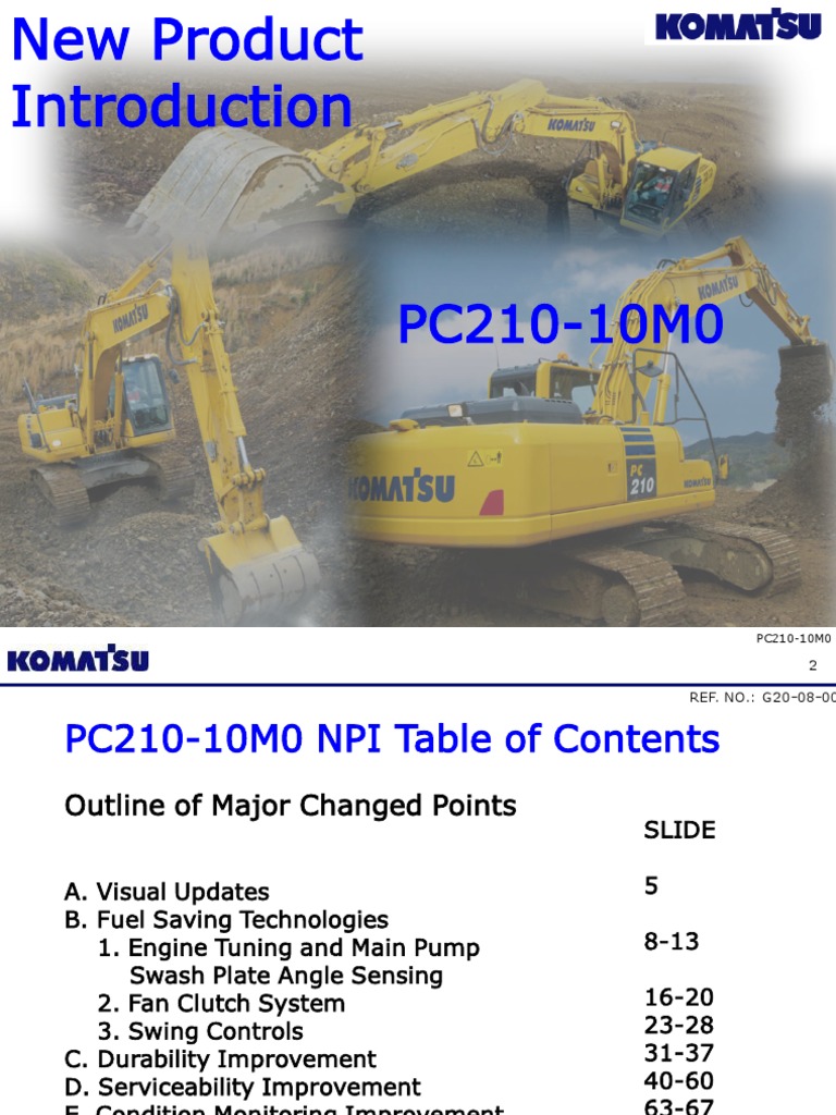 PC210-10M0 New Product Introduction Final Revision Neil PDF | PDF ...