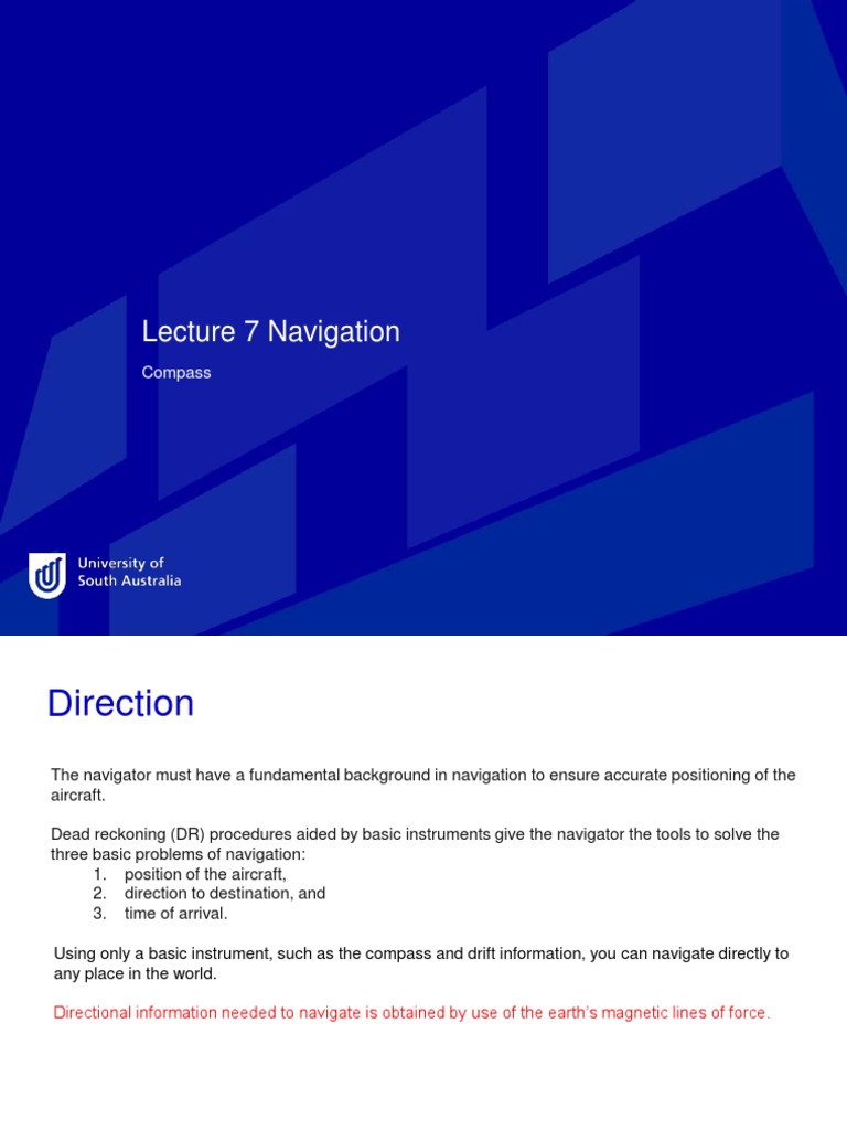 Lecture 7 Compass PDF | Download Free PDF | Earth's Magnetic Field ...