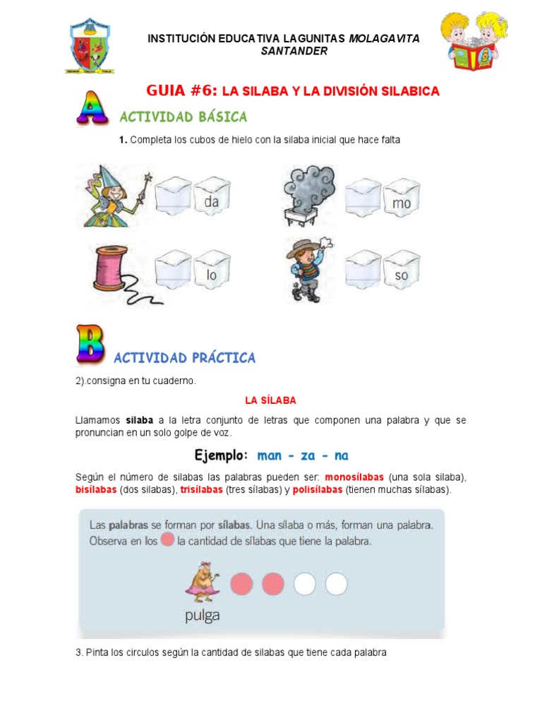 Sílabas y Diptongos para Segundo Grado | PDF