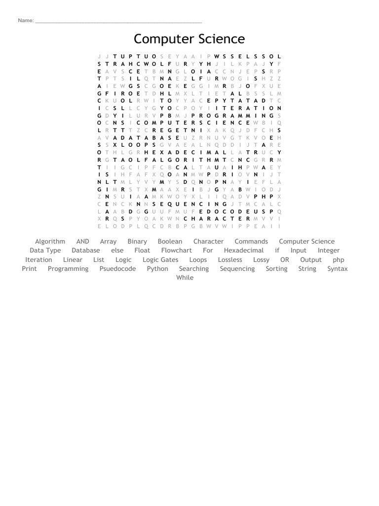 Computer Science Answer Key | PDF | Data Compression | Boolean Data Type