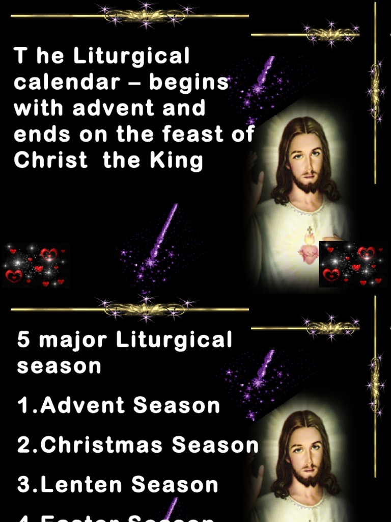 The Liturgical Calendar - Major Seasons, Feasts and Candle Colors ...