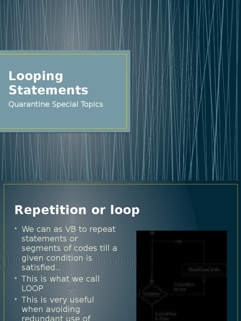 Looping Statements: Quarantine Special Topics | PDF | Computers