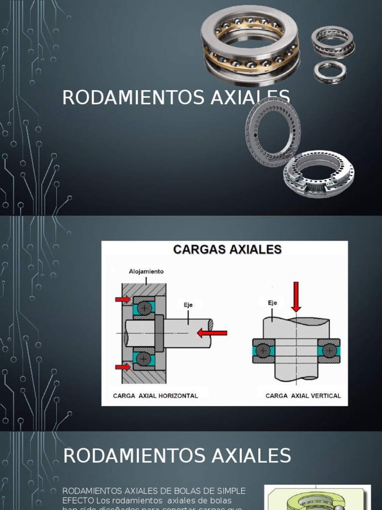 Tipos y características de rodamientos axiales | PDF | Máquinas ...