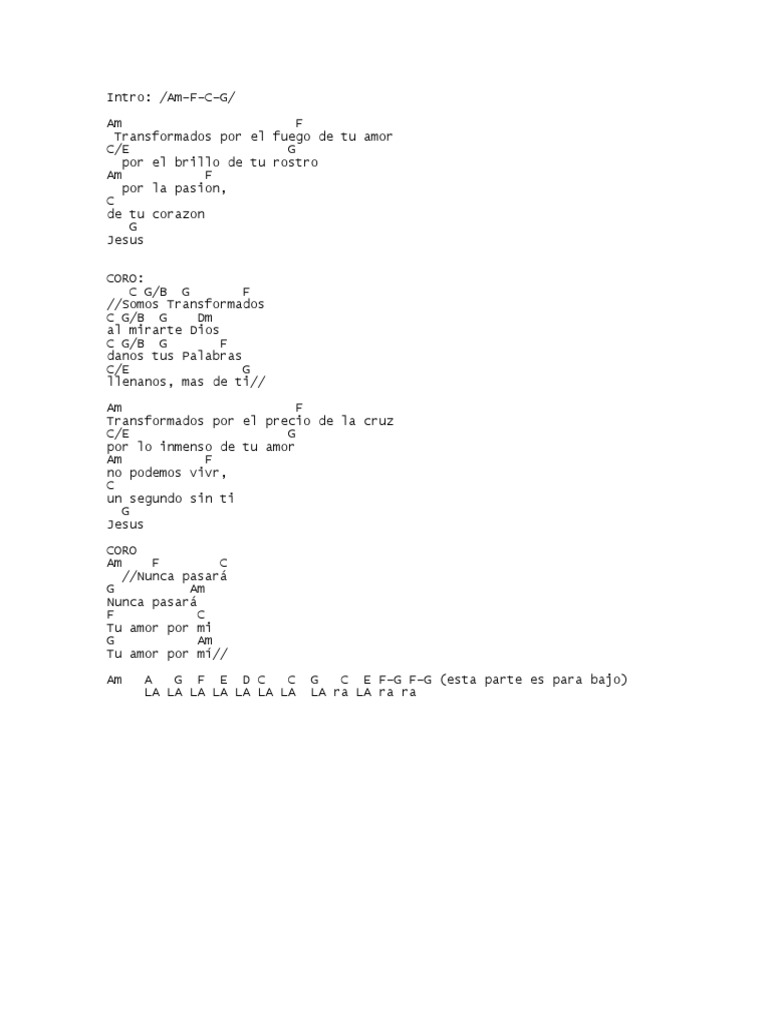 Letras y Acordes | PDF | Cristo (título) | Contenido bíblico