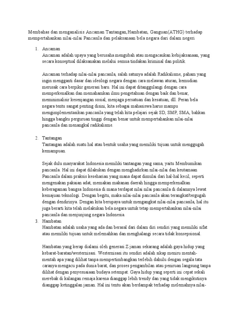 Athg Pancasila | PDF