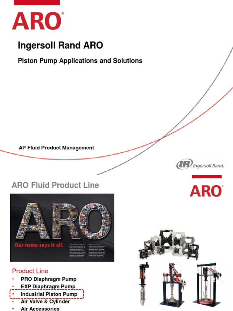 ARO Piston Pump Applications | PDF | Lubricant | Bearing (Mechanical)