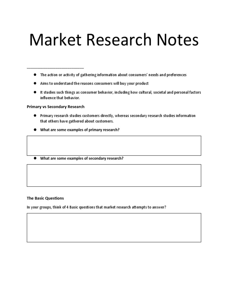 Primary vs Secondary Market Research Guide | PDF | Business
