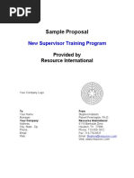 Supervisory Skills Training Module | PDF | Leadership | Performance ...