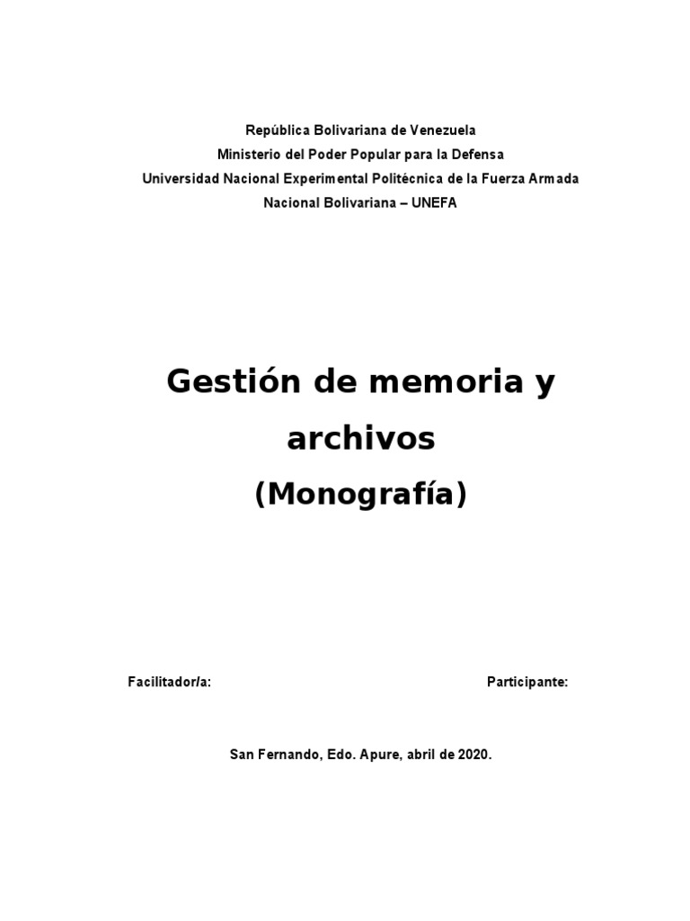 Gestion de Memoria y Archivos | PDF | Caché (Computación) | Archivo de ...