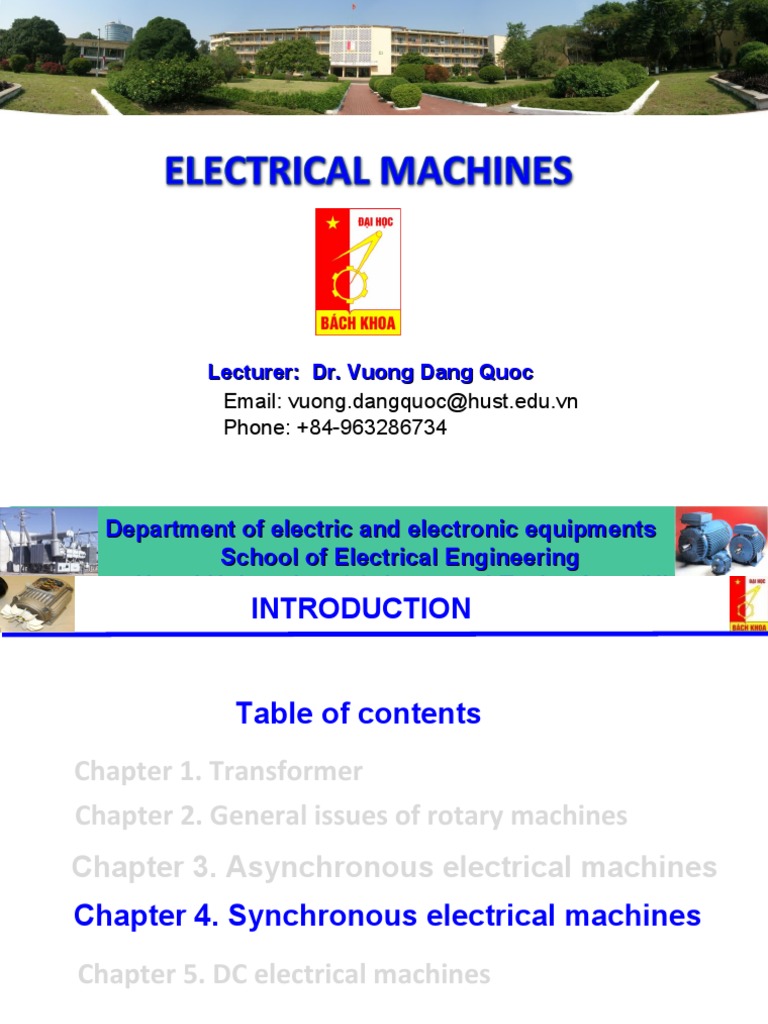 Chapter4-Synchronous Machines | PDF | Electric Motor | Electrical Equipment