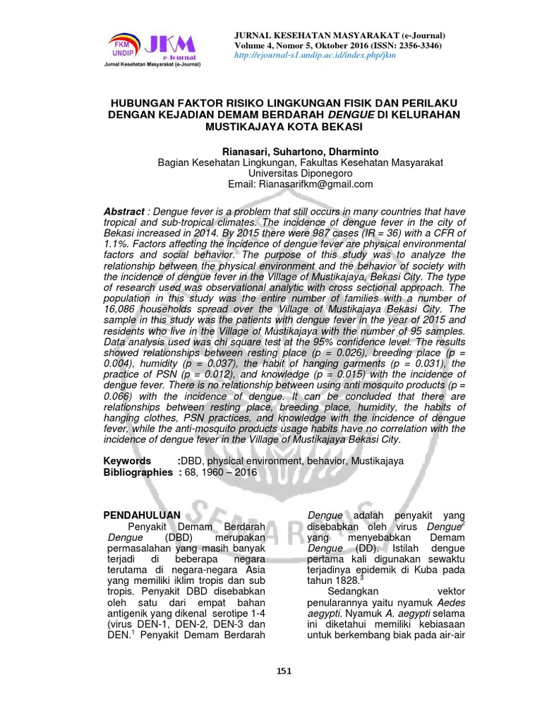 Jurnal DBD | PDF | Animal Viral Diseases | Virology