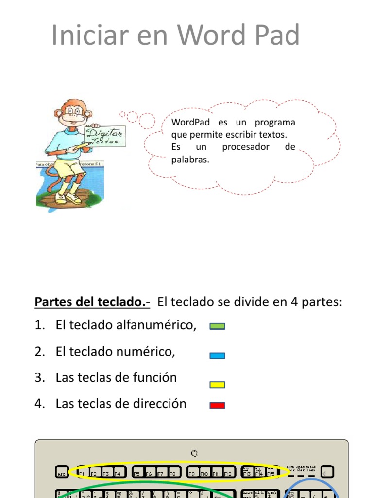 Iniciar En Word Pad: Wordpad Es Un Programa Que Permite Escribir Textos ...