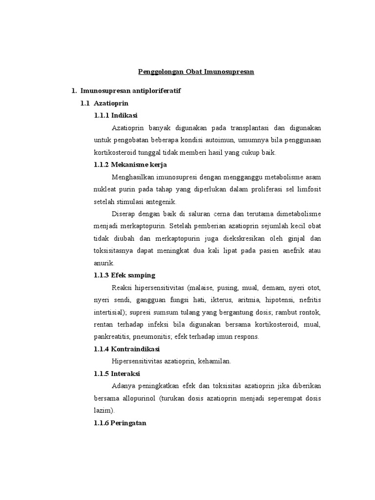 Imunosupresan | PDF