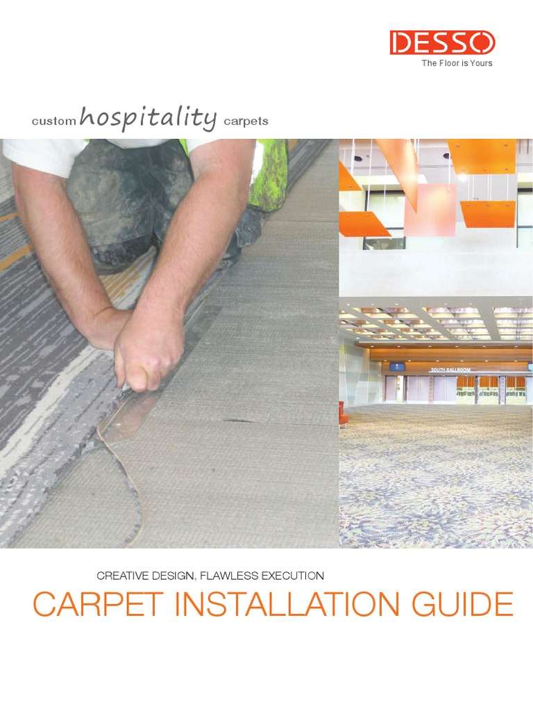 Carpet Installation Guide: Hospitality | PDF | Adhesive | Carpet