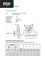 Calculation Sheet: Design of Padeye | PDF | Stress (Mechanics ...