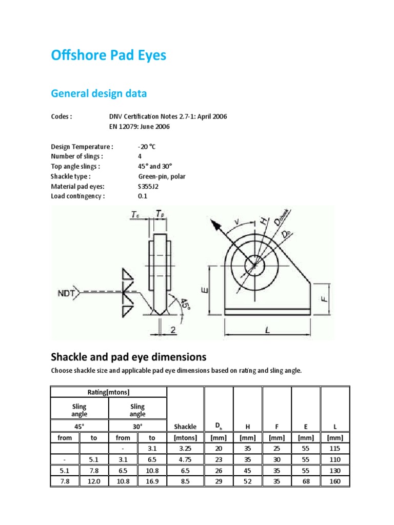 Offshore Pad Eyes | PDF | Building Engineering | Nature