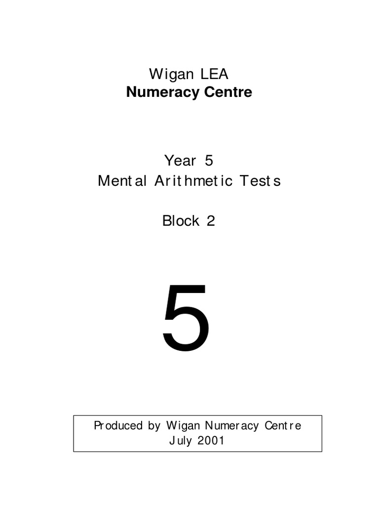 Mental Math Y5 SPRING | PDF | Elementary Mathematics | Numbers