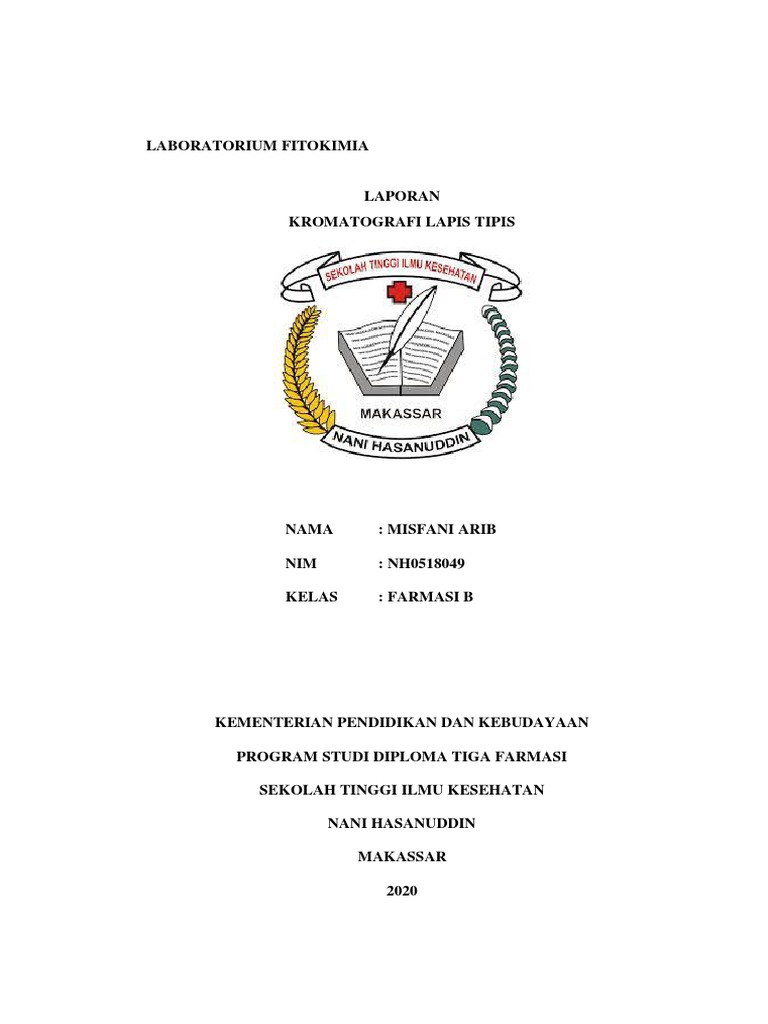 Laporan Fitokimia KLT Misfani NH0518049 | PDF Laporan Fitokimia KLT Misfani NH0518049 | PDF