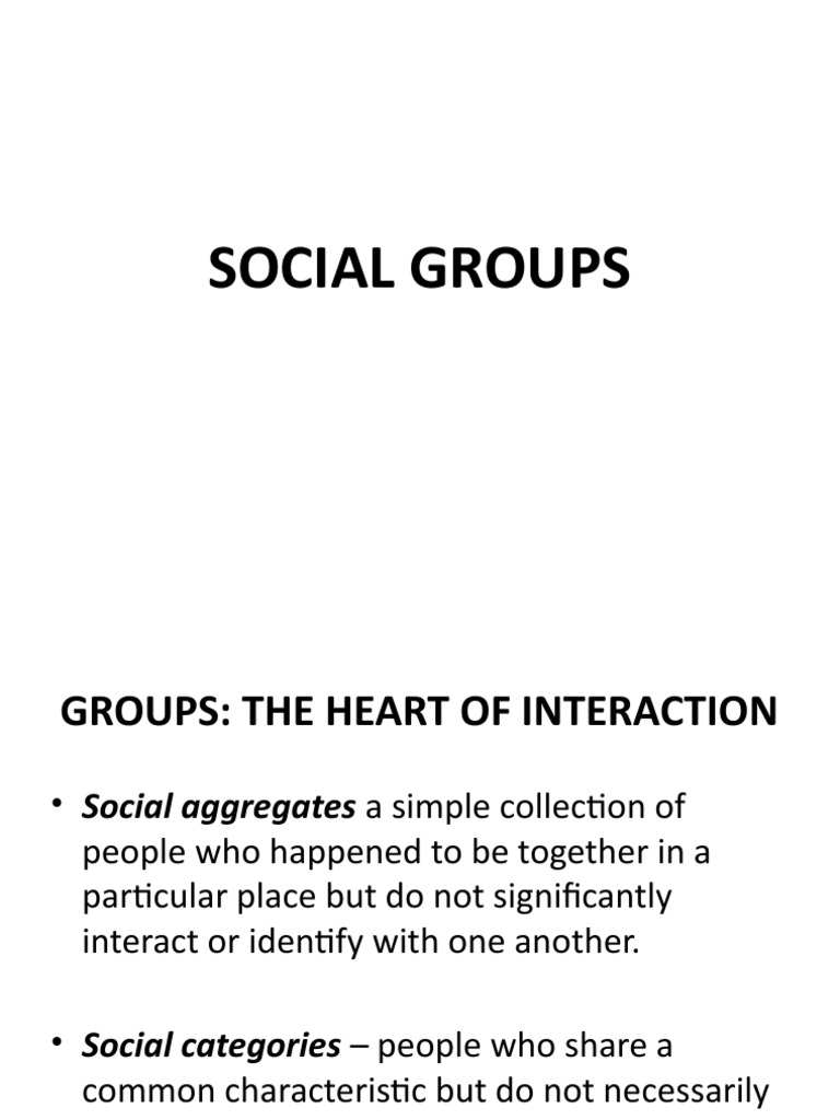 Chapter 5 Lesson 1 Social Groups | PDF | Social Group | Attitude ...