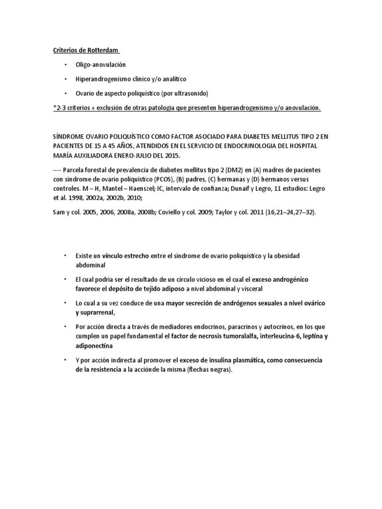 Criterios de Rotterdam | PDF