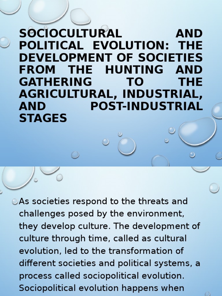 CHAPTER 3 LESSON 2 Sociocultural and Political Evolution | PDF ...